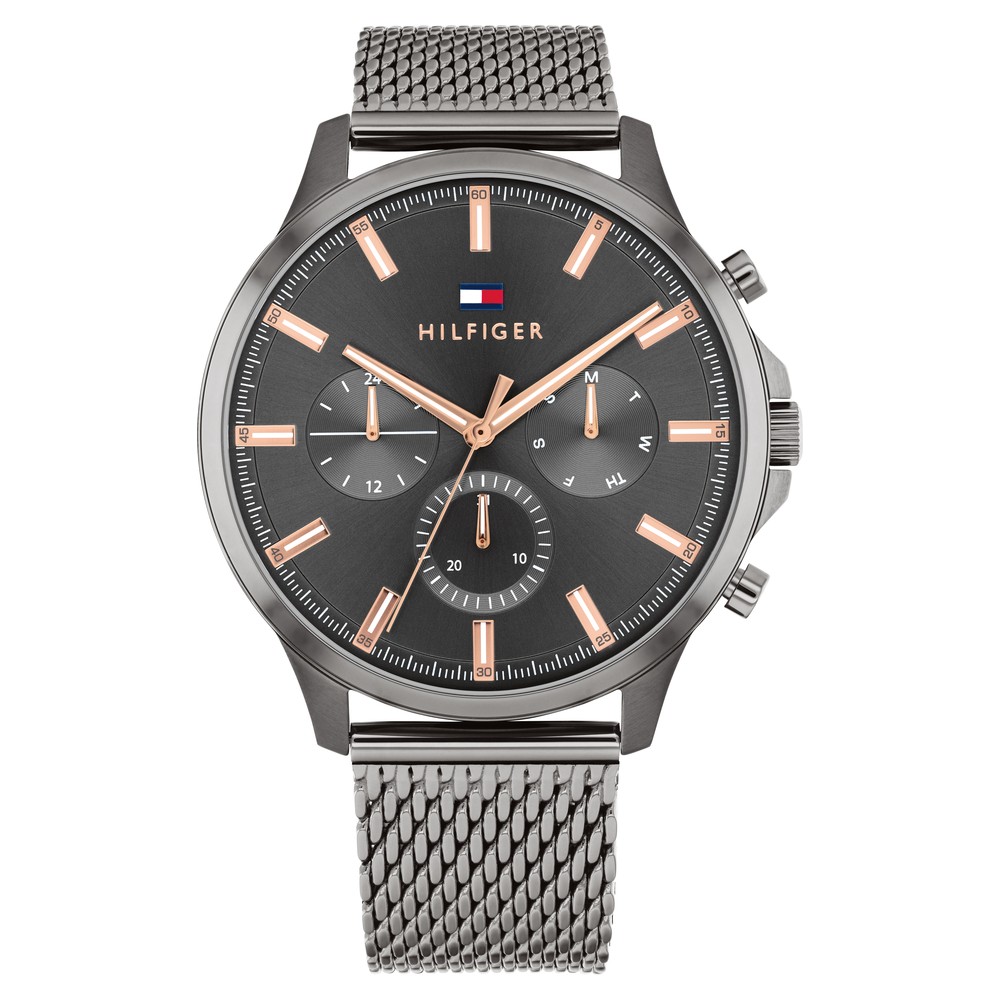 Buy Online Tommy Hilfiger Grey Dial Quartz Analog Watch for Men ...