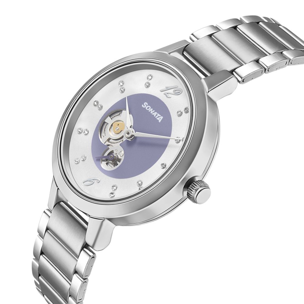 Buy Online Sonata Unveil Quartz Multifunction Stainless Steel Strap ...