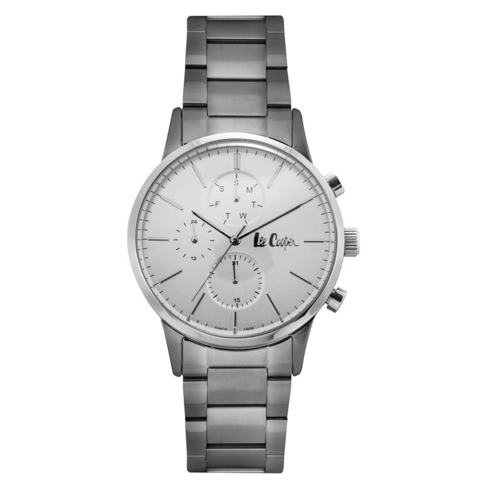 Buy Online Lee Cooper Quartz Multifunction Silver Dial Watch for Men ...
