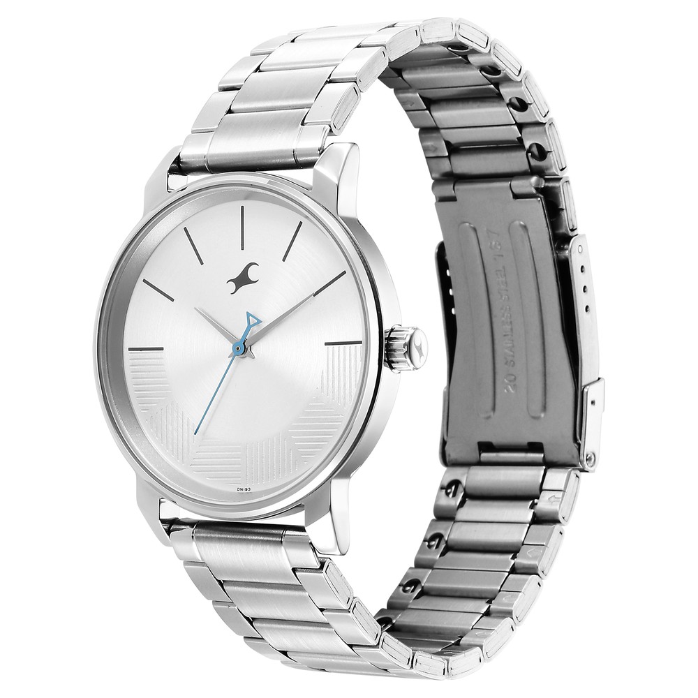 Buy Online Fastrack Stunners Quartz Analog Silver Dial Metal Strap ...