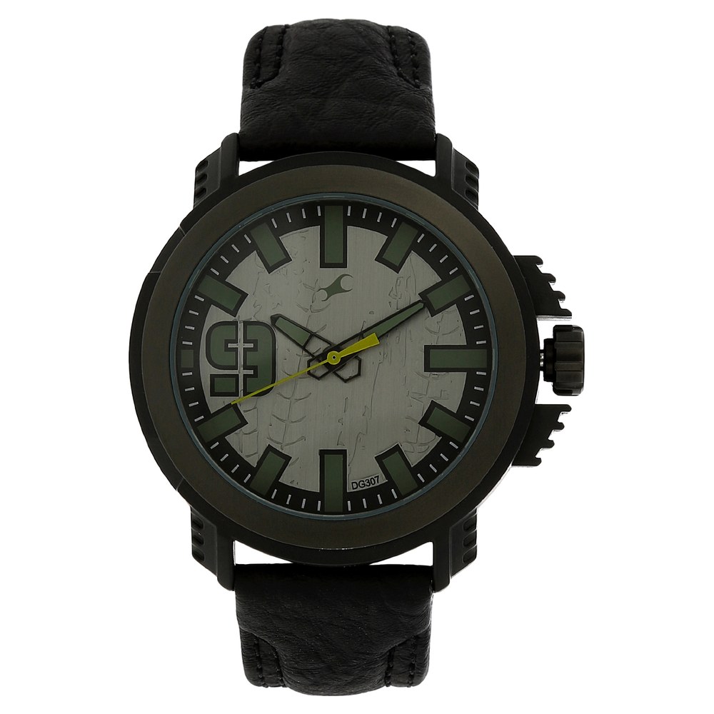 Buy Online Fastrack Quartz Analog Green Dial Leather Strap Watch for ...
