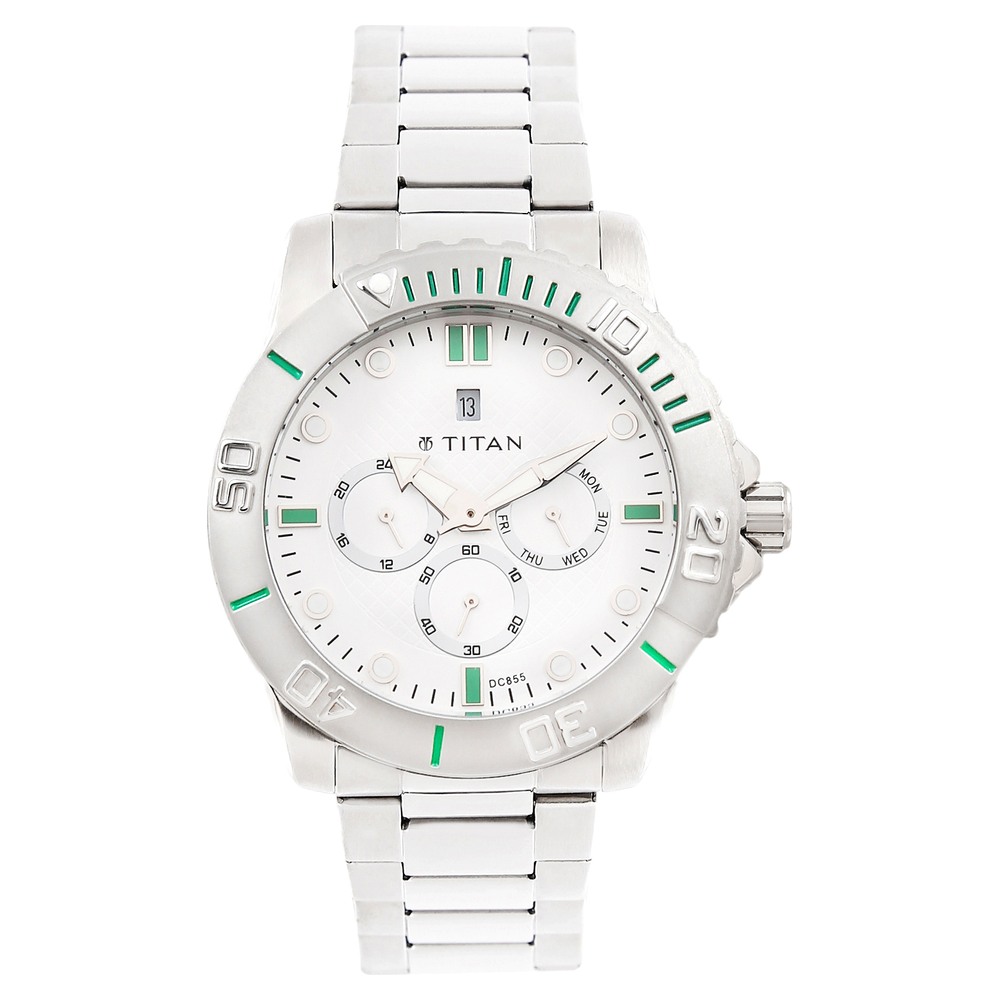 Buy Online Titan Quartz Analog with Date White Dial Watch for Men ...