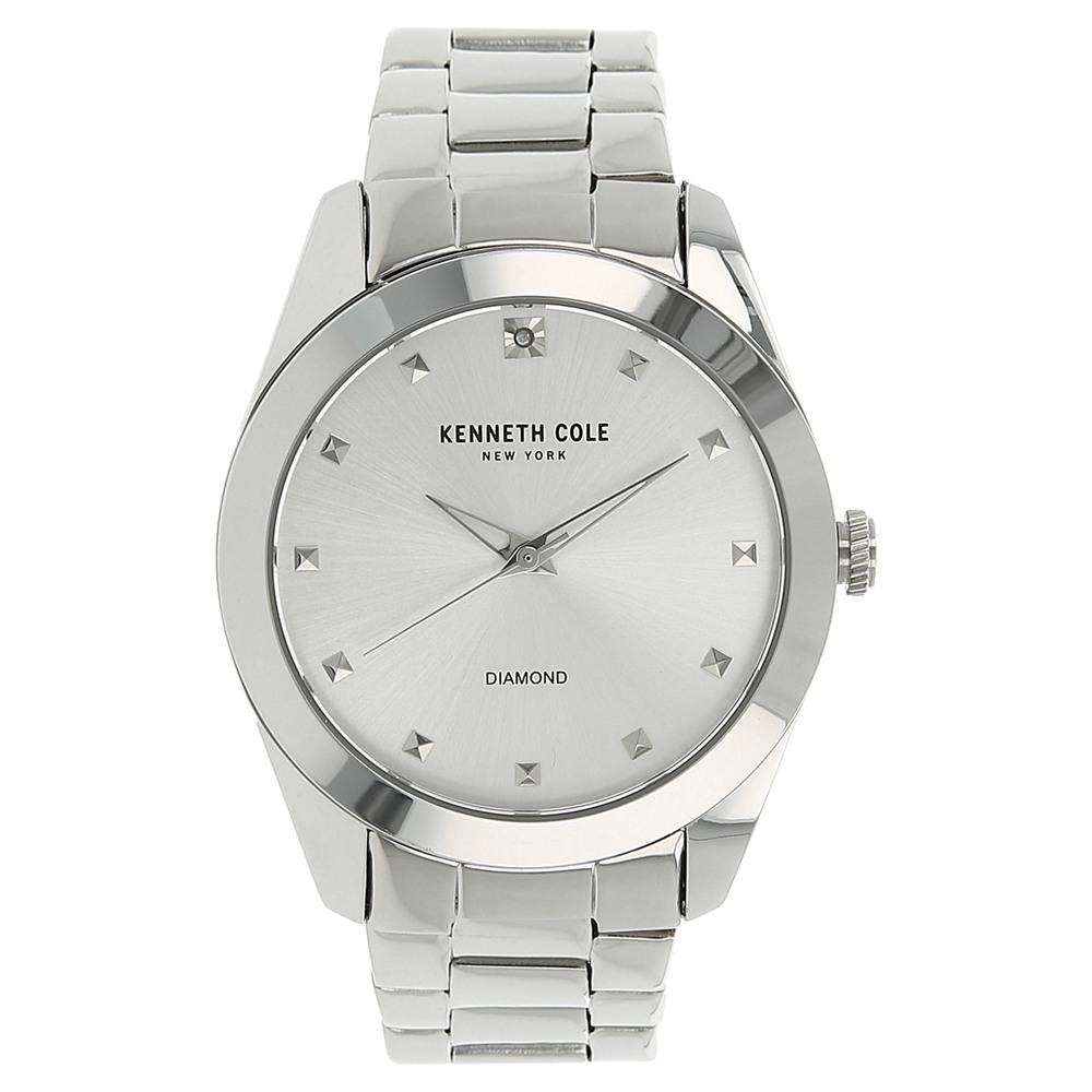 Buy Online Kenneth Cole Quartz Analog Silver Dial Stainless Steel Strap ...