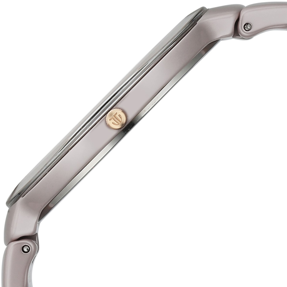 Buy Online Titan Edge Squircle Quartz Analog Cream Dial Ceramic Strap ...