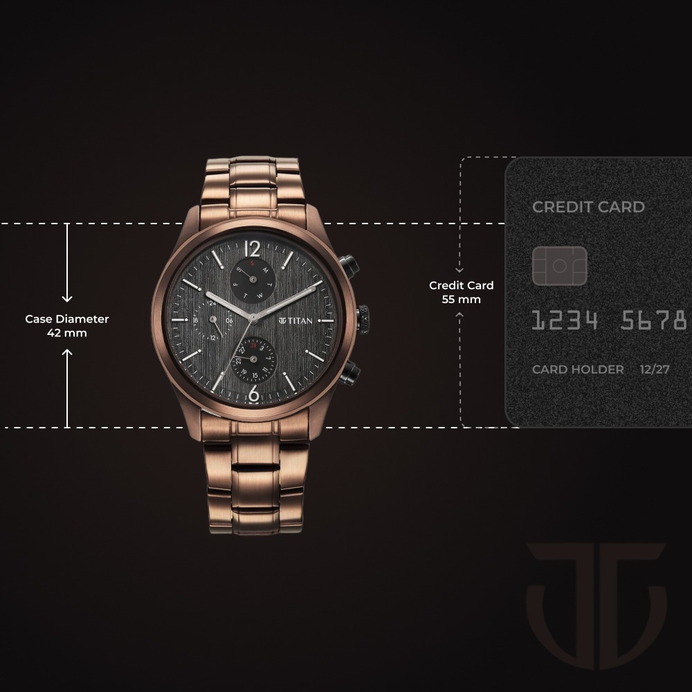 Buy Online Titan Neo SplashBlack Dial Quartz Multifunction Stainless ...