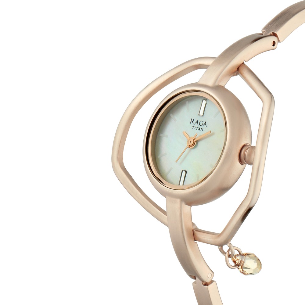 Buy Online Titan Raga I Am Mother of Pearl Dial Women Watch With Metal ...