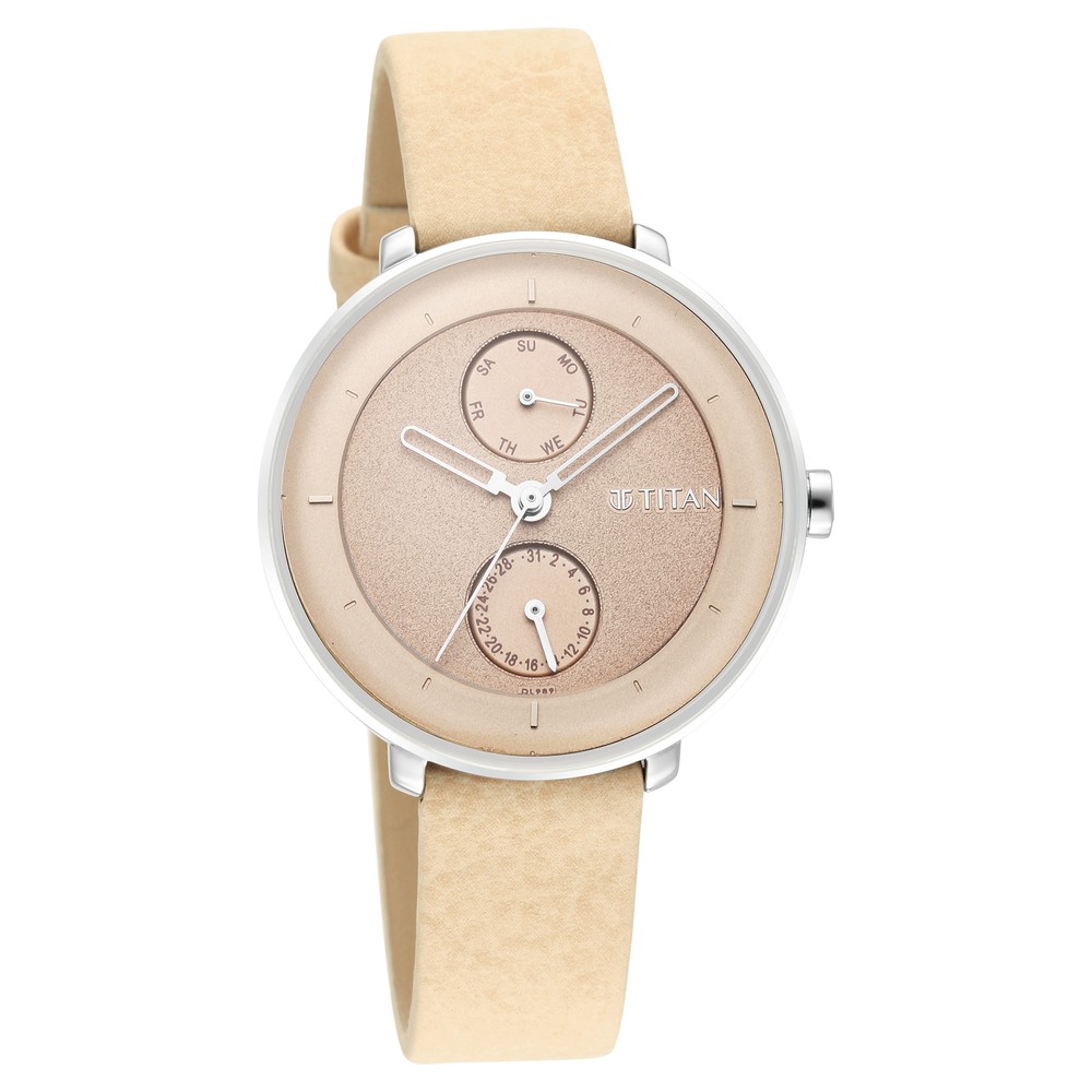 Buy Online Titan Pastel Dreams Quartz Analog Leather Strap watch for ...