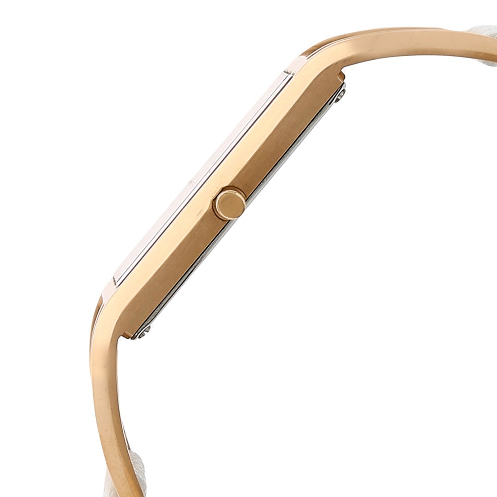 Buy Online Titan Edge White Dial Women Watch With Leather Strap ...