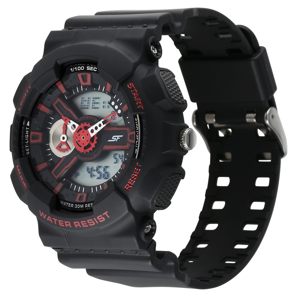 Buy Online SF Dreamer Series Quartz Digital Analog Digital Black Round ...