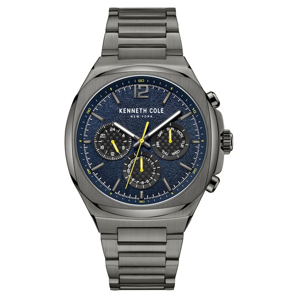 Buy Online Kenneth Cole Multifunction Blue Dial Watch for Men ...