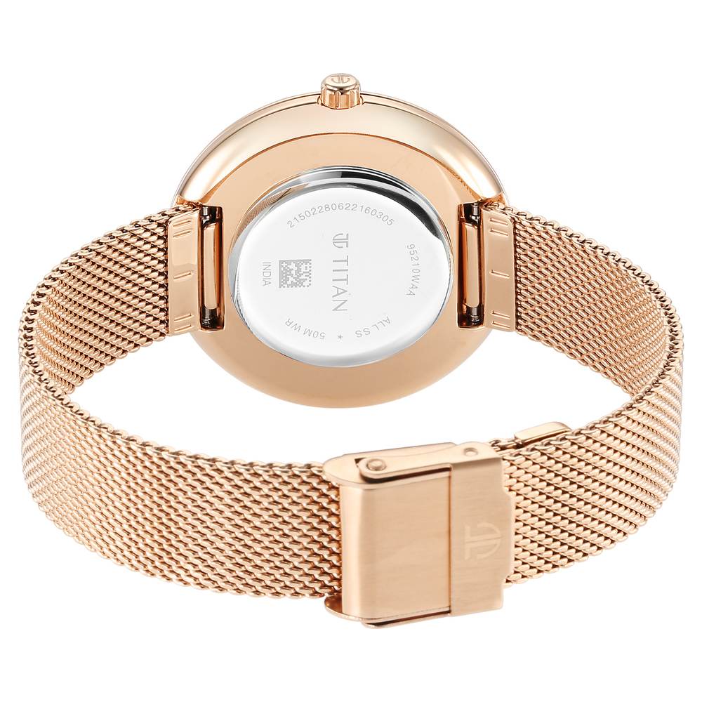 Buy Online Glitz Rose Gold Dial Stainless Steel Strap Watch for Women ...