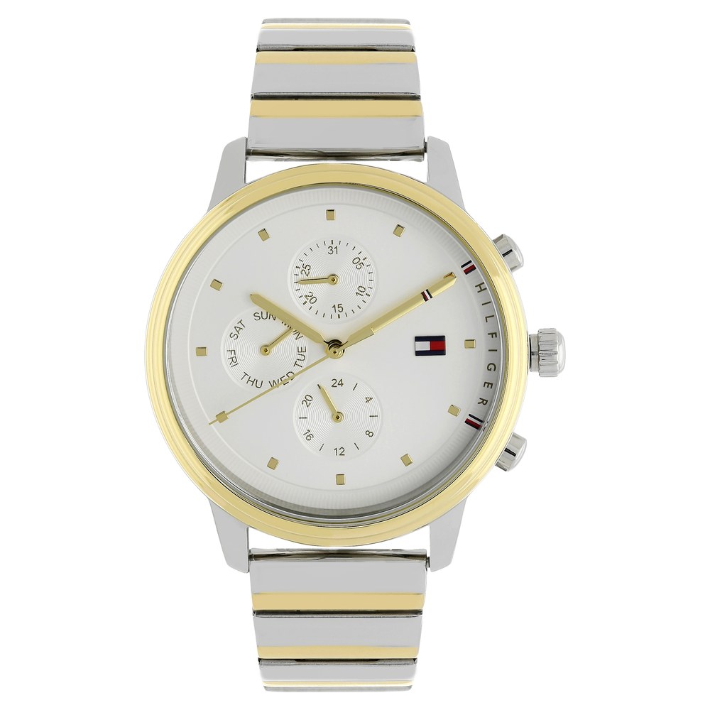 Buy Online Tommy Hilfiger Quartz Multifunction White Dial Stainless ...
