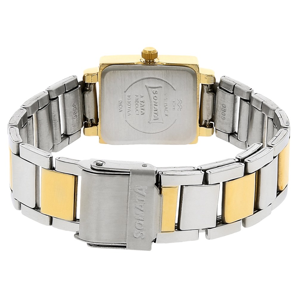Buy Online Sonata Quartz Analog Silver Dial Stainless Steel Strap Watch ...