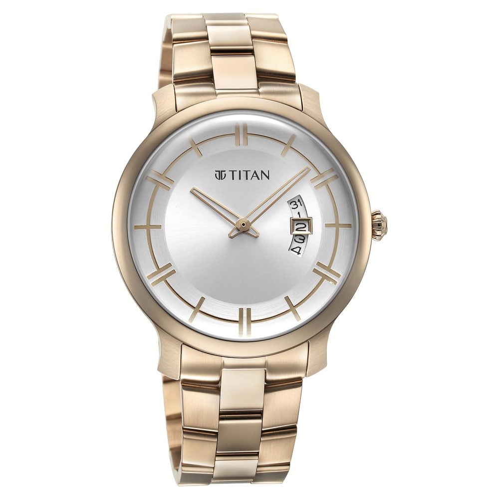 Buy Online Titan Classic Distincta Silver Dial Analog with Date ...