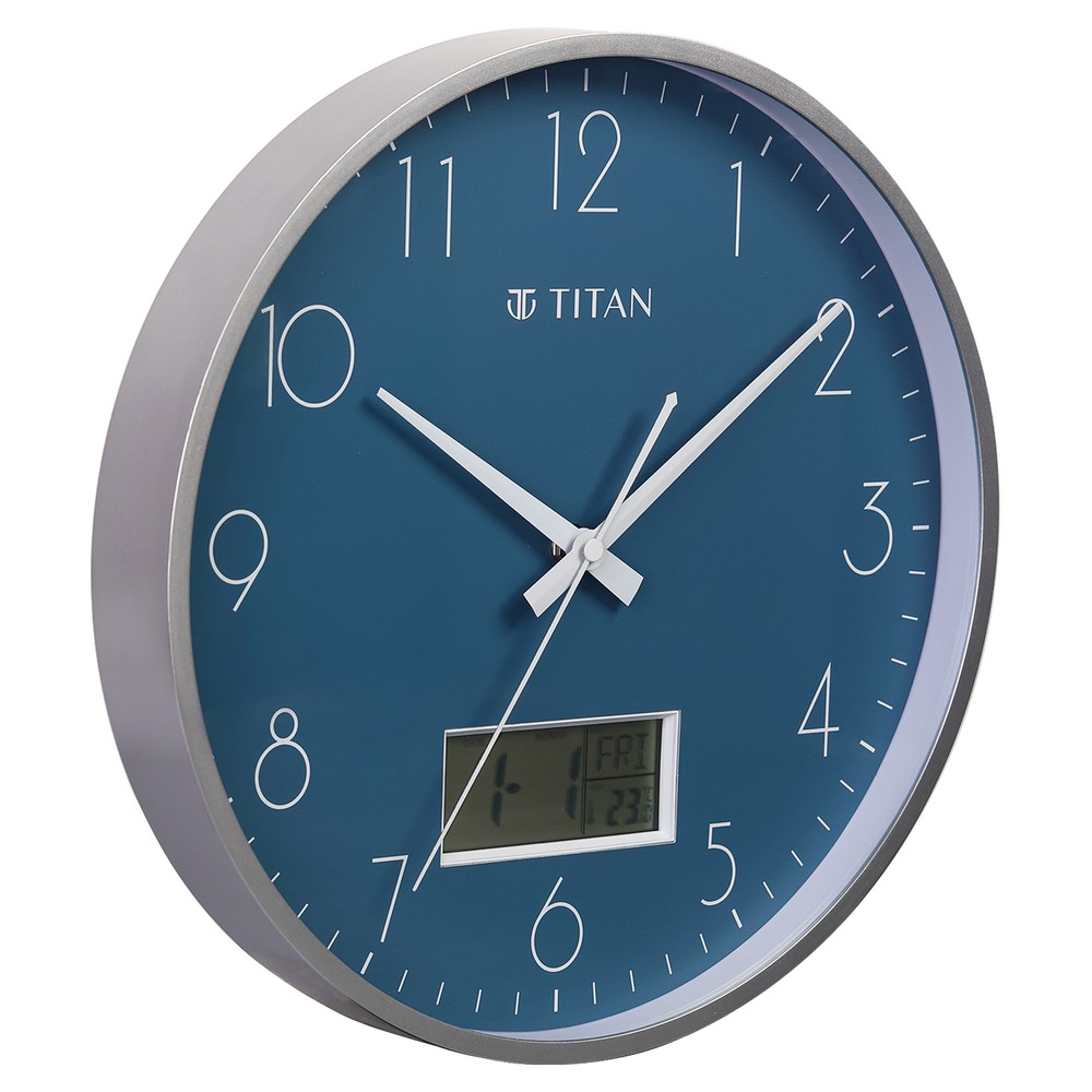 Buy Online Titan Contemporary Ana-Digi Wall Clock with Thermometer ...
