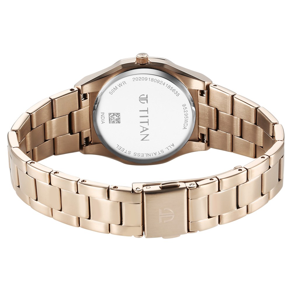 Buy Online Titan Workday Wonders Quartz Analog with Date Mother Of Pearl Dial Stainless Steel ...