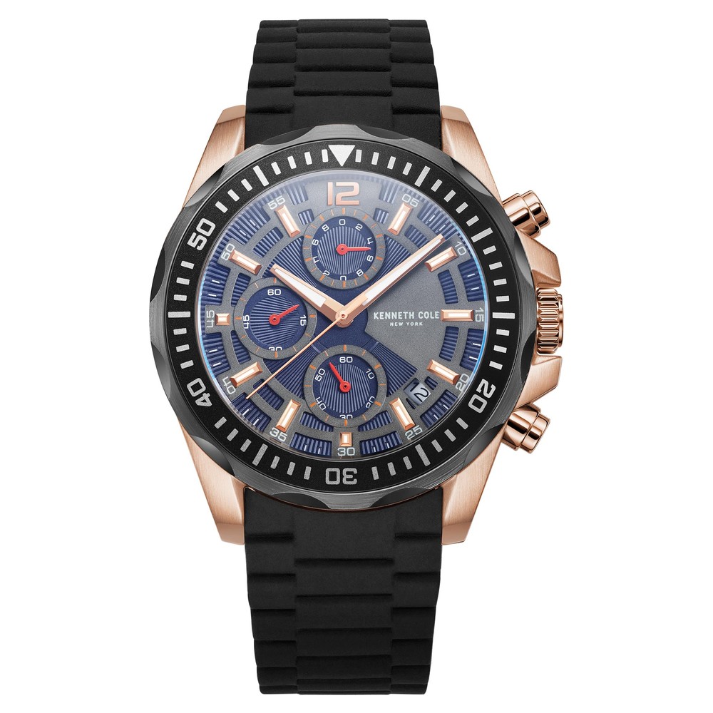 Buy Online Kenneth Cole Chronograph Blue Dial Watch for Men ...