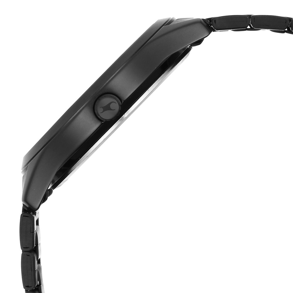 Buy Online Fastrack Stunners Quartz Analog Black Dial Black Metal Strap ...