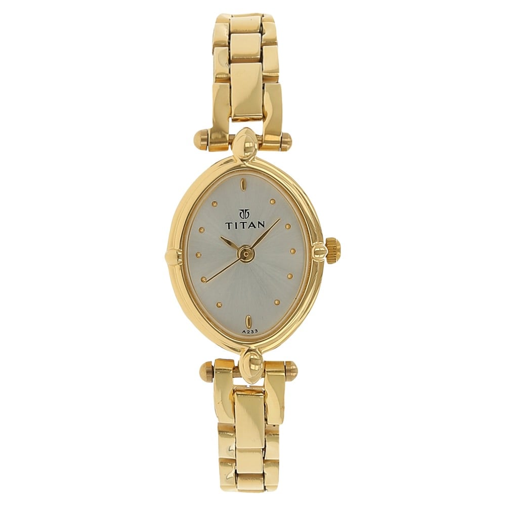 Buy Online Titan Quartz Analog Silver Dial Stainless Steel Strap Watch ...