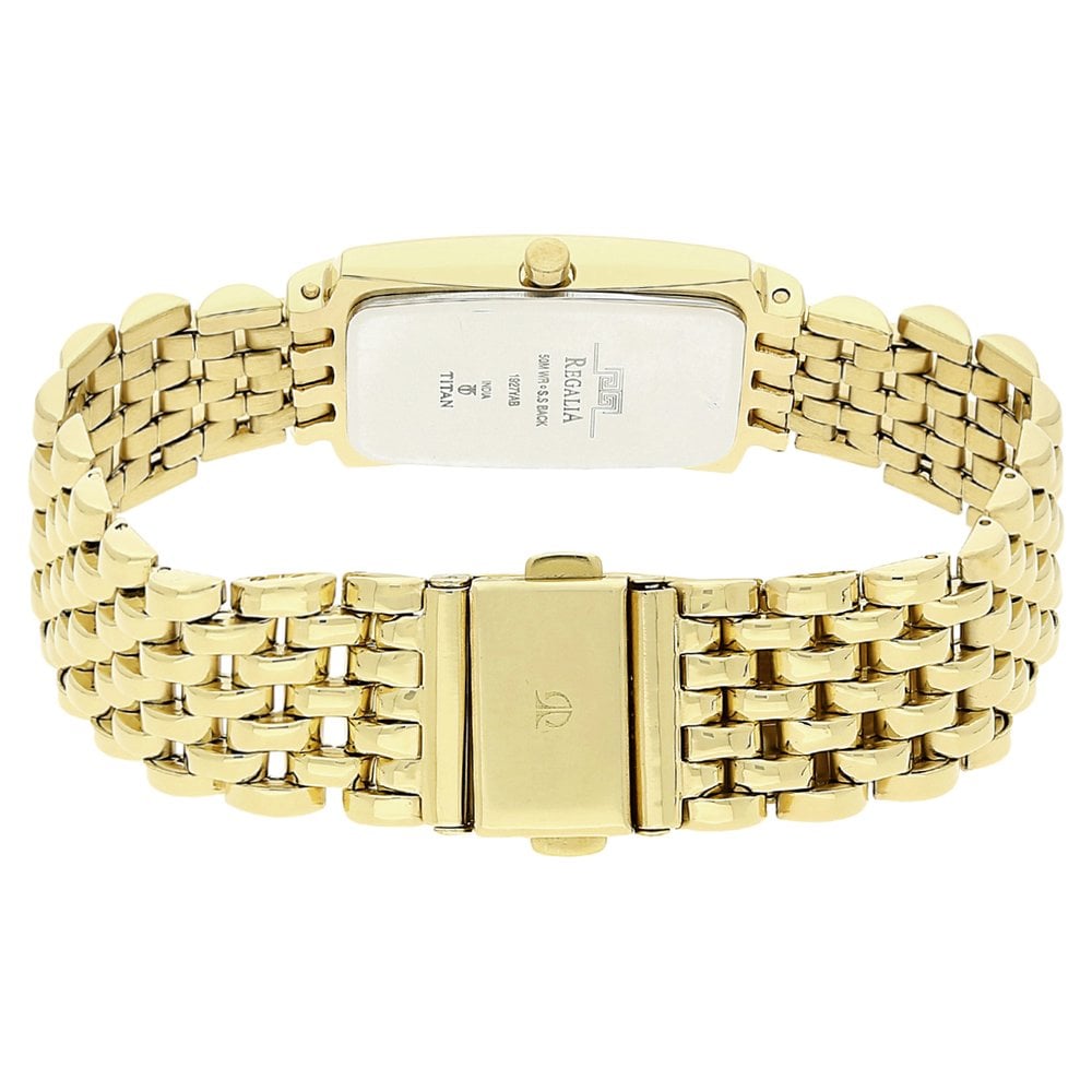 Buy Online Titan Rectangle White Dial Analog with Date Stainless Steel ...