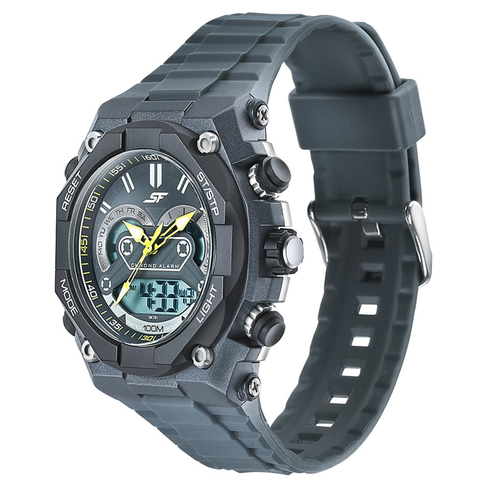 Buy Online SF Quartz Analog Digital Grey Dial Watch for Men ...