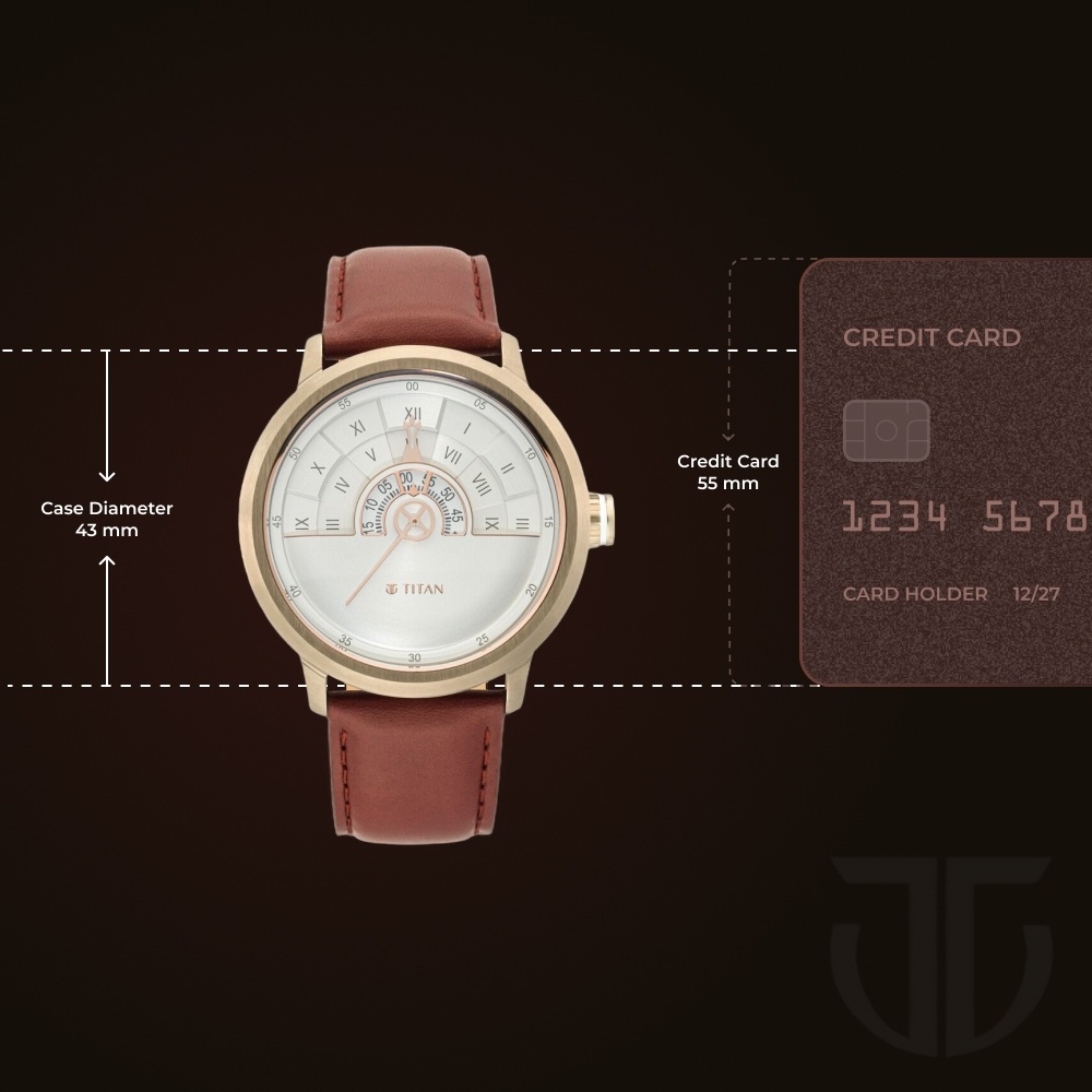 Buy Online Titan Grandmaster White Dial Quartz Analog Leather Strap ...