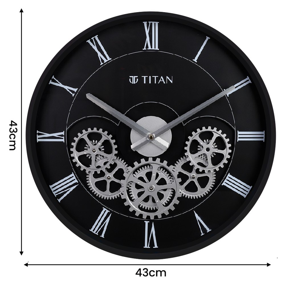 Buy Online Titan Clocks - Gears of Time - Black - w0115pa01 | Titan