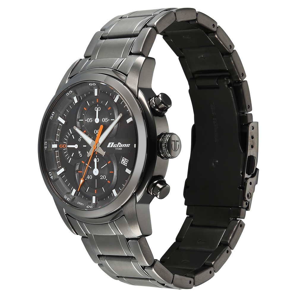 Buy Online Titan Octane Primal Quartz Chronograph Grey Dial Grey ...