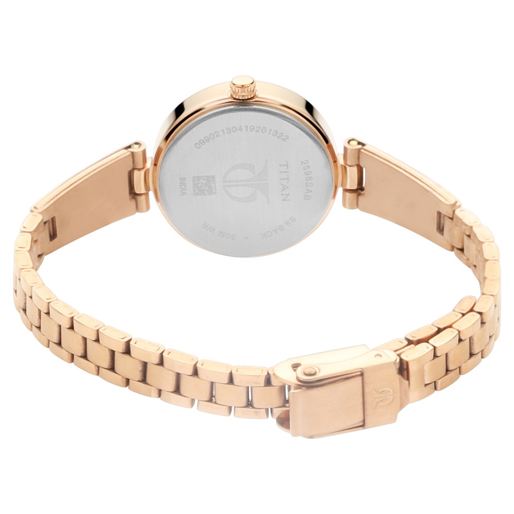 Buy Online Titan Quartz Analog Silver Dial Metal Strap Watch for Women ...