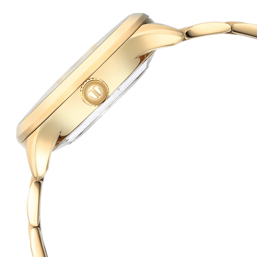 Buy Online Titan Metal Mechanicals Golden Dial Golden Stainless Steel ...