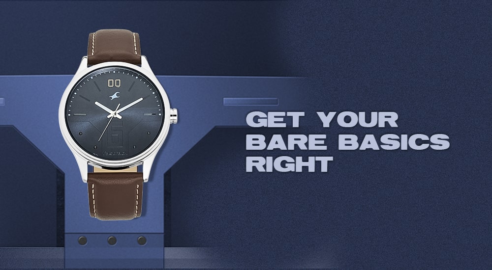 Buy Online Fastrack Bare Basics Quartz Analog Grey Dial Stainless Steel ...