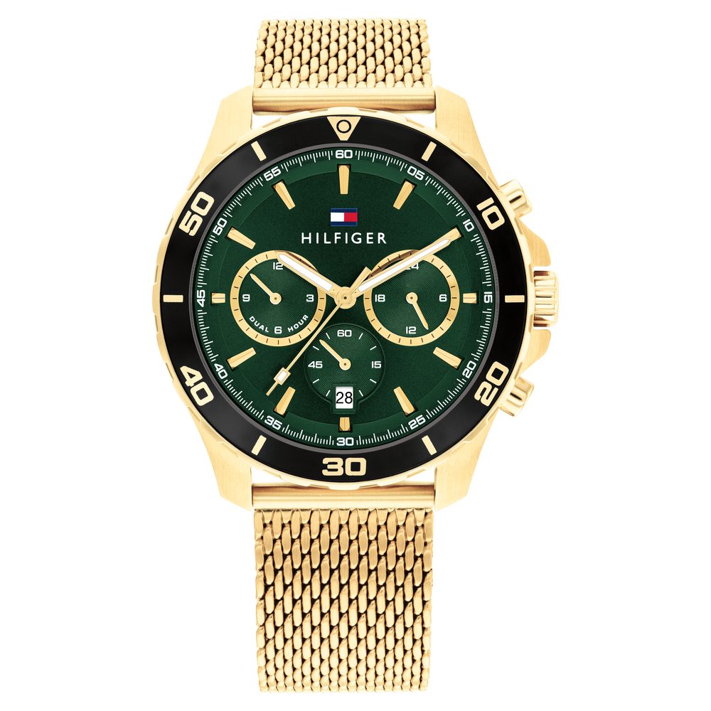 Buy Online Tommy Hilfiger Quartz Multifunction Green Stainless Steel ...