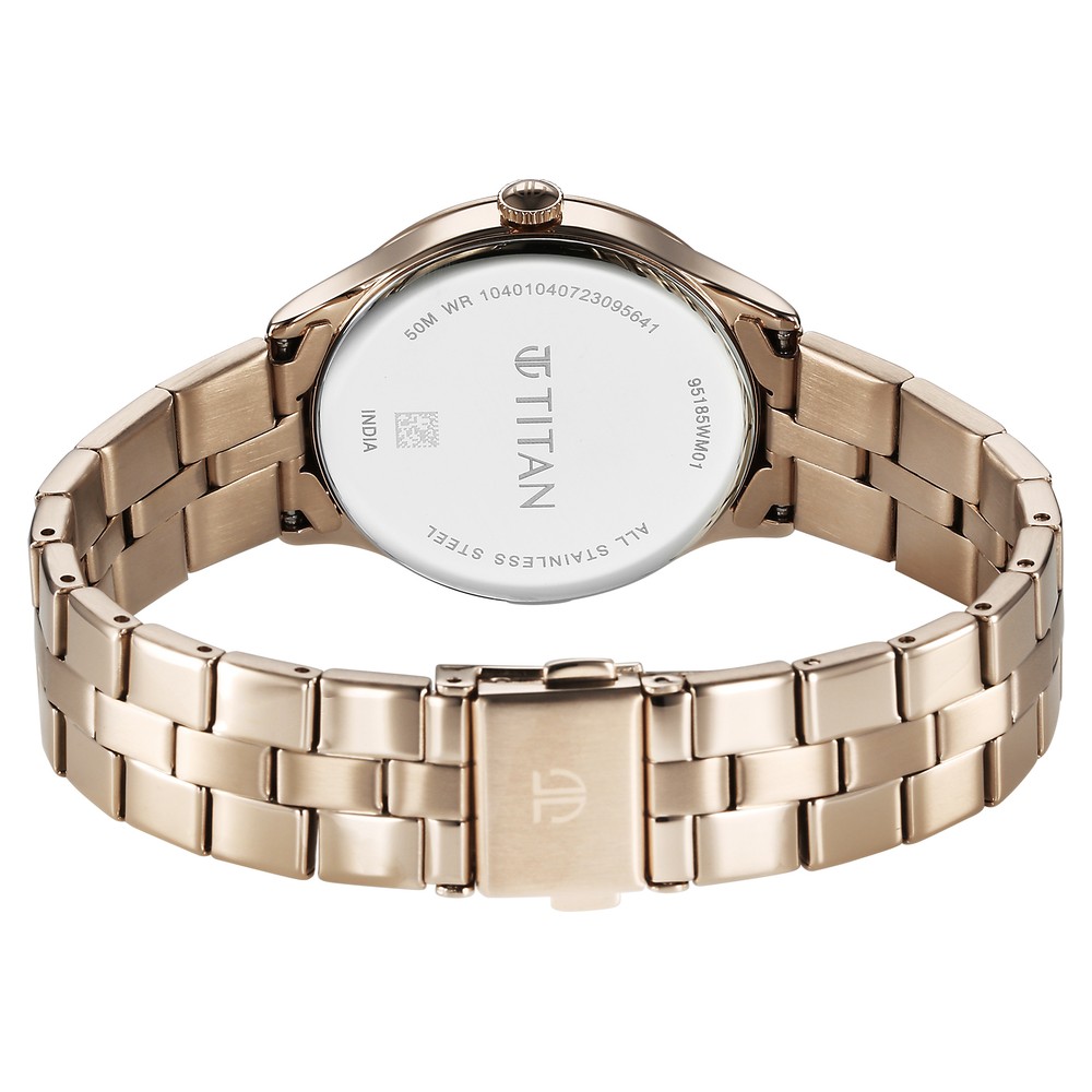 Buy Online Titan Workwear Quartz Analog White Dial Stainless Steel ...
