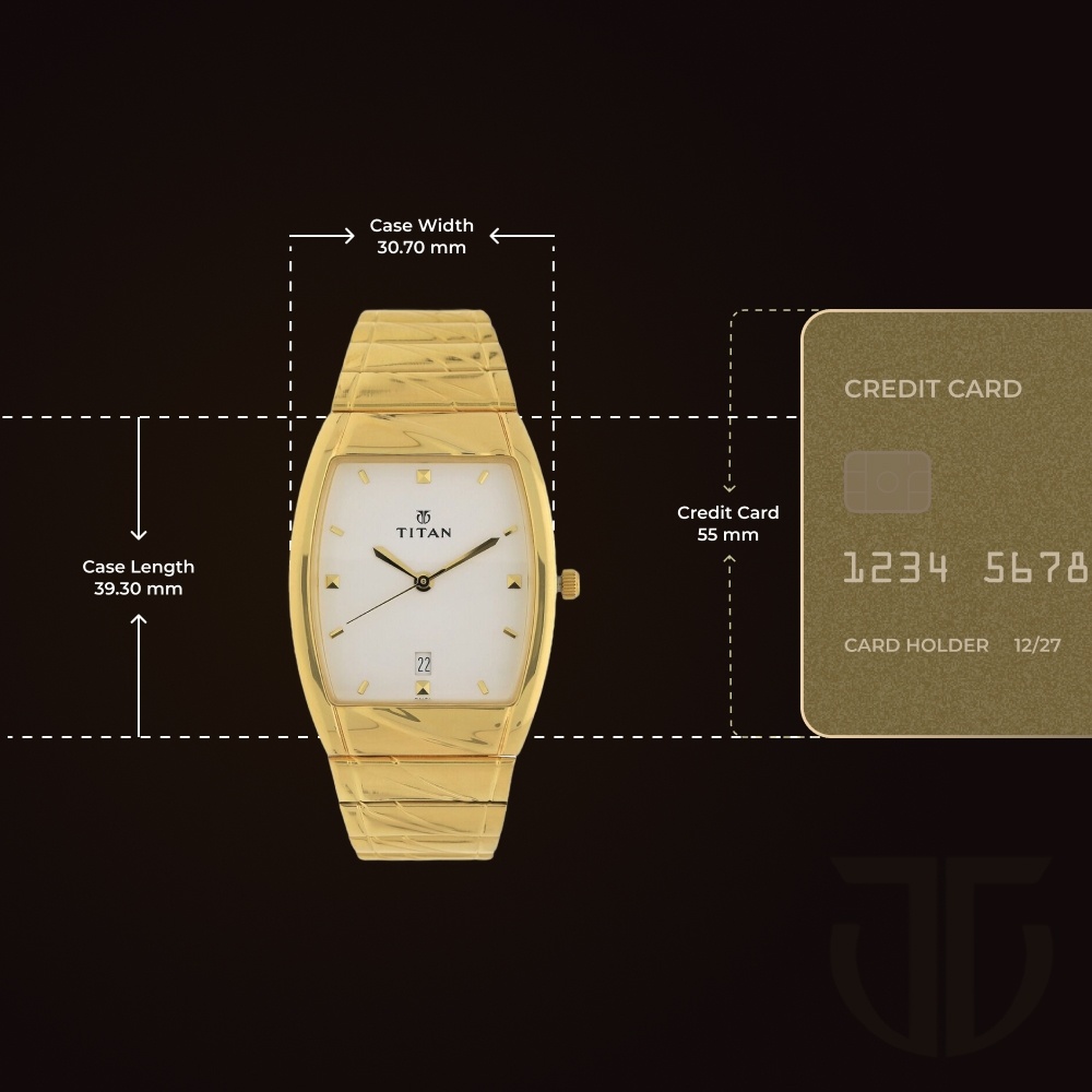 Buy Online Titan Quartz Analog with Date White Dial Stainless Steel ...