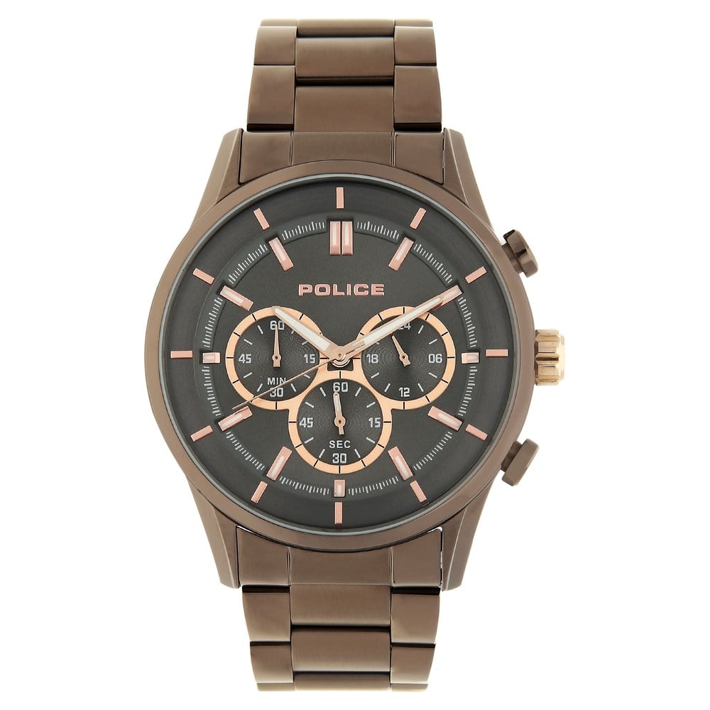 Buy Online Police Grey Dial Quartz Chronograph Watch for Men ...
