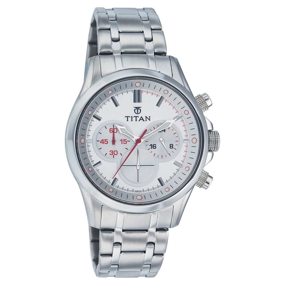 Buy Online Titan Octane White Dial ChronoStainless Strap watch for Men ...