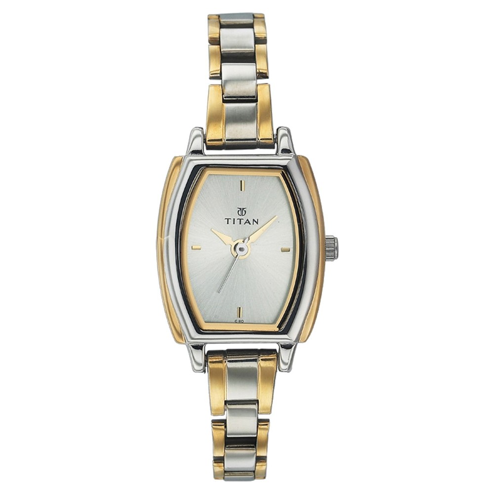 Buy Online Titan Quartz Analog Champagne Dial Watch for Women ...