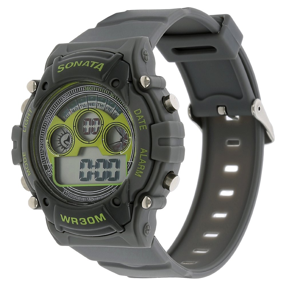 Buy Online SF Digital Dial Grey Plastic Strap Watch for Men ...