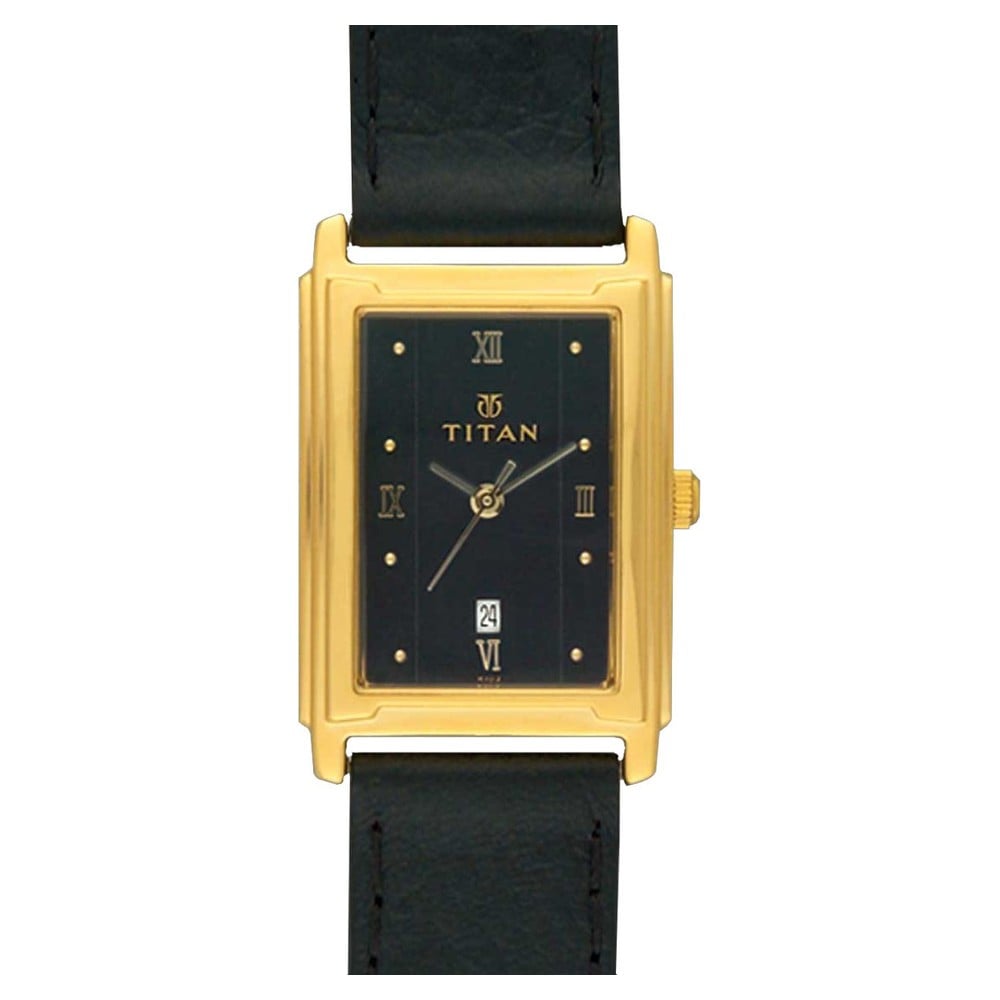 Buy Online Titan Quartz Analog with Date Black Dial Watch for Men ...