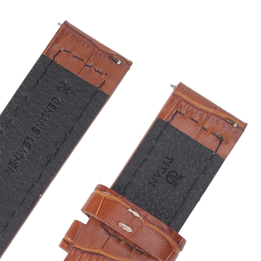 Buy Online 24 mm Tan Genuine Leather Straps for Men - 1001567024s/p | Titan