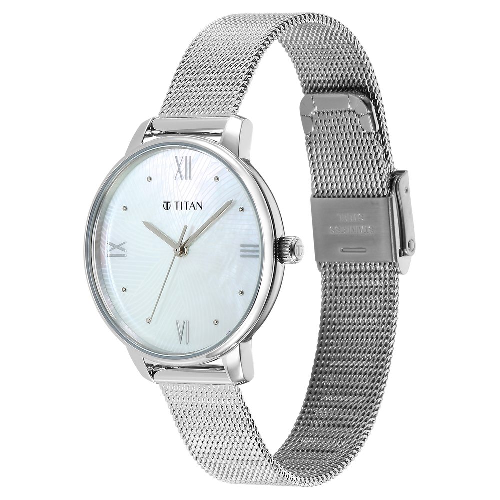 Buy Online Titan Purple Style Up Quartz Analog Mother Of Pearl Dial ...