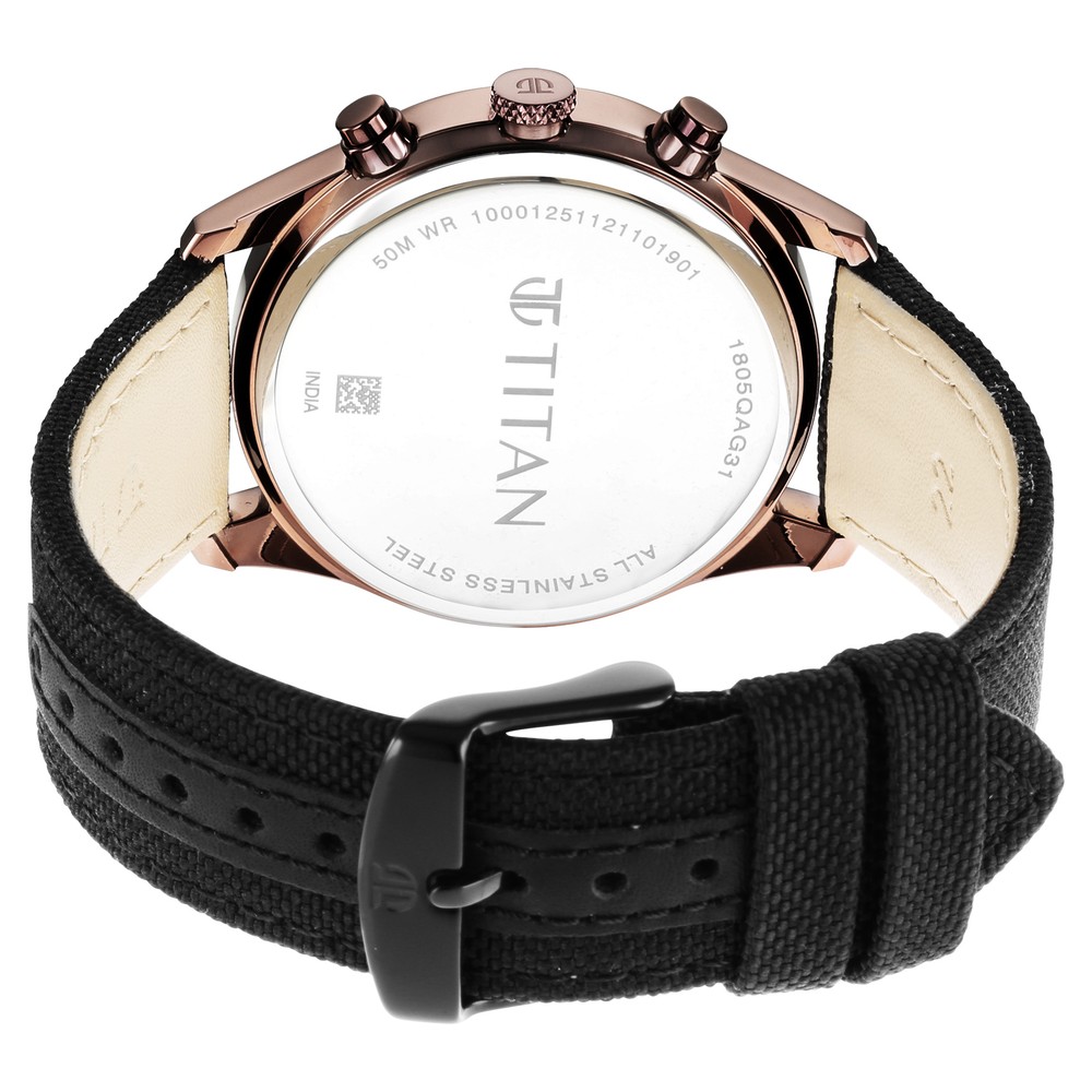 Buy Online Titan Men's Infinity Chrono watch: Precise Blue Dial, Rose ...