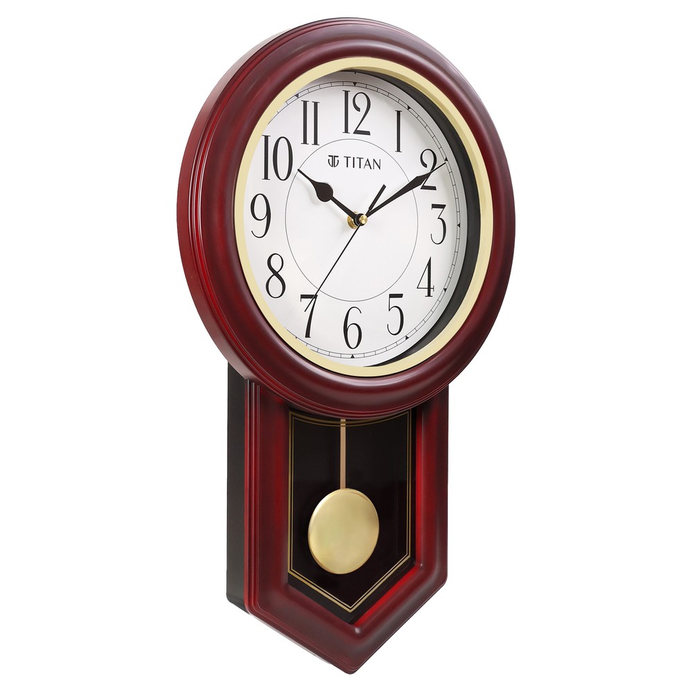 Buy Online Titan Classic Pendulum Wall Clock with Chime - w0102pm01 | Titan