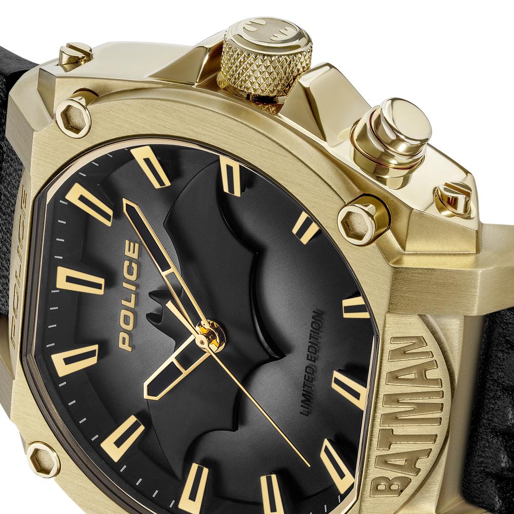 Buy Online Police Batman Quartz Analog With Back light Black Round Dial ...