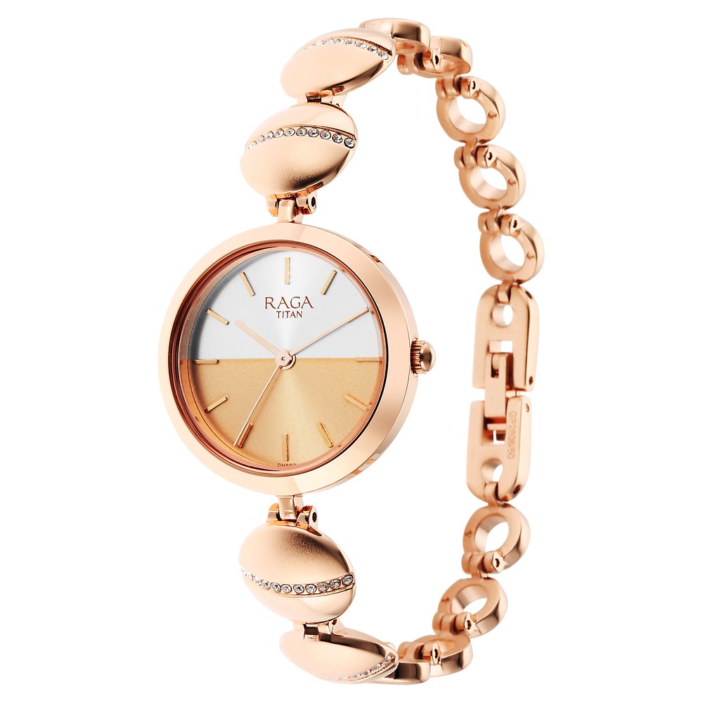Buy Online Titan Raga Delight Two Toned Dial Women Watch With Metal ...
