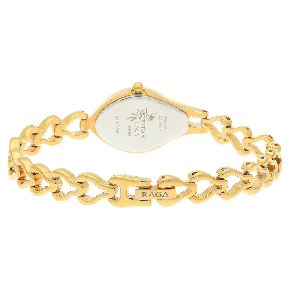 Buy Online Titan Raga White Dial Women Watch With Metal Strap ...