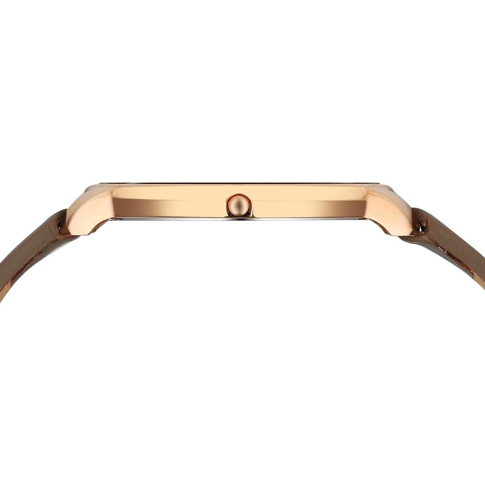 Buy Online Titan Edge Slim Leather Strap Black Dial Analog Watch for ...