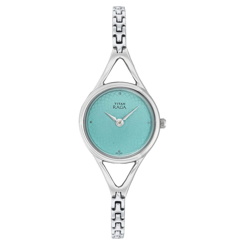 Buy Online Titan Raga Blue Dial Analog Stainless Steel Strap Watch for ...