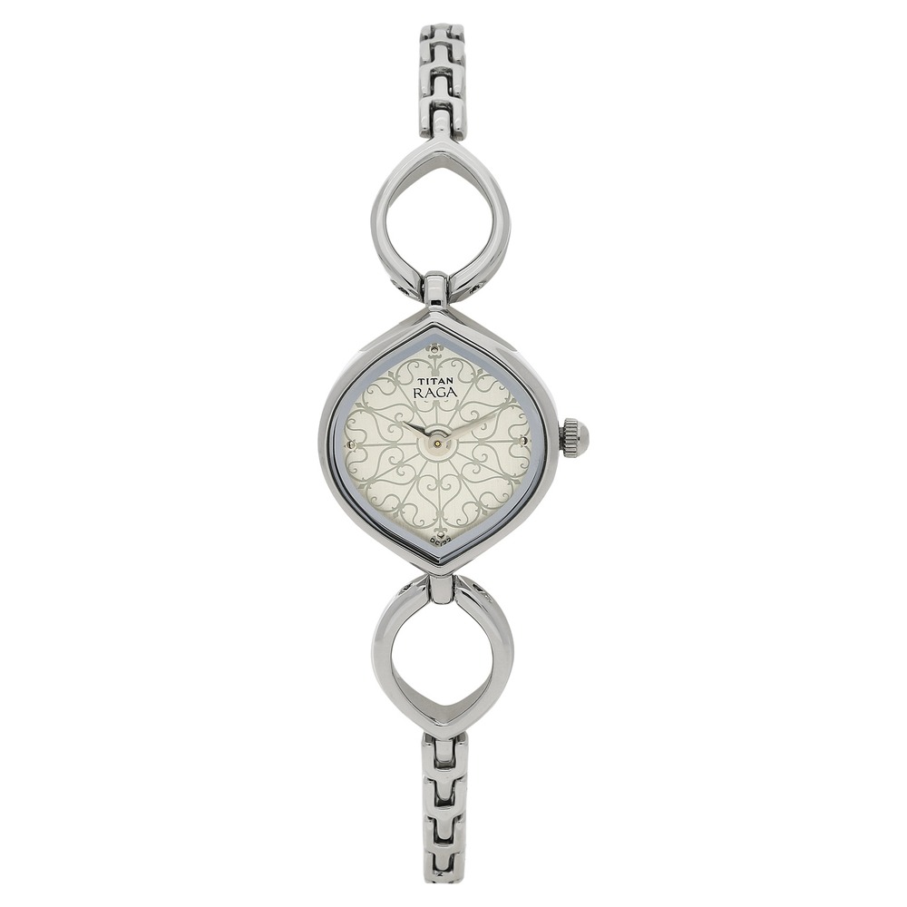 Buy Online Titan Raga Silver Dial Women Watch With Metal Strap ...