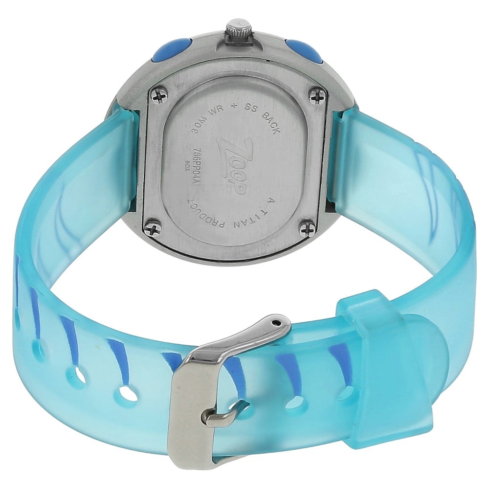 Buy Online Zoop By Titan Quartz Analog Blue Dial Plastic Strap Watch ...